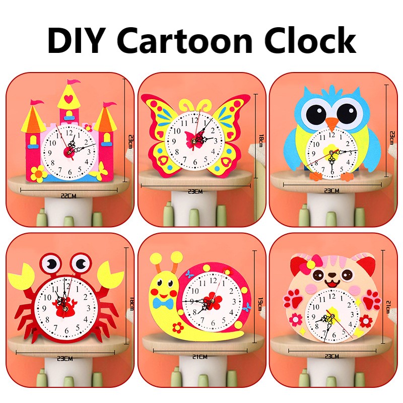 DIY Cartoon Clock - Art and Craft Shop