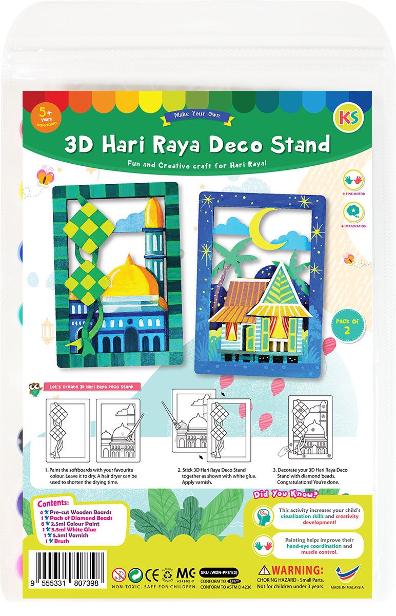3D Hari Raya Deco Stand Kit - Art and Craft Shop